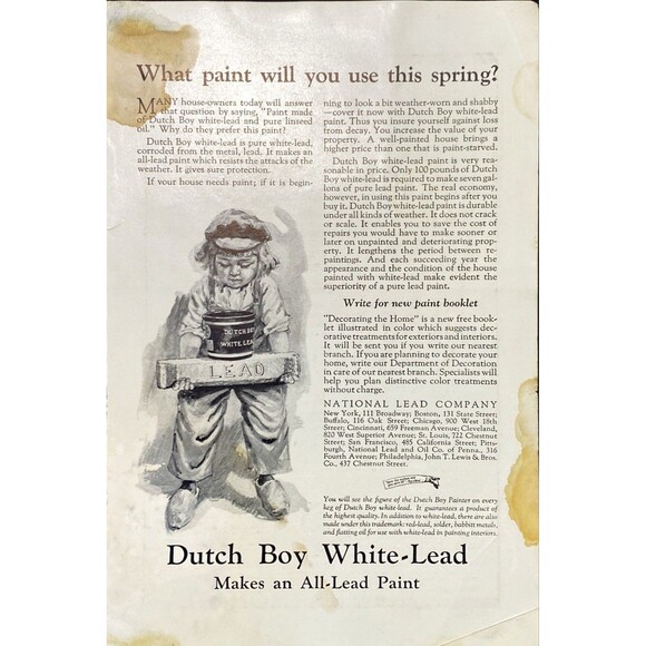 Dutch Boy Paint | Art | Dutch Boy Whitelead Paint Iconic Dutch Boy ...